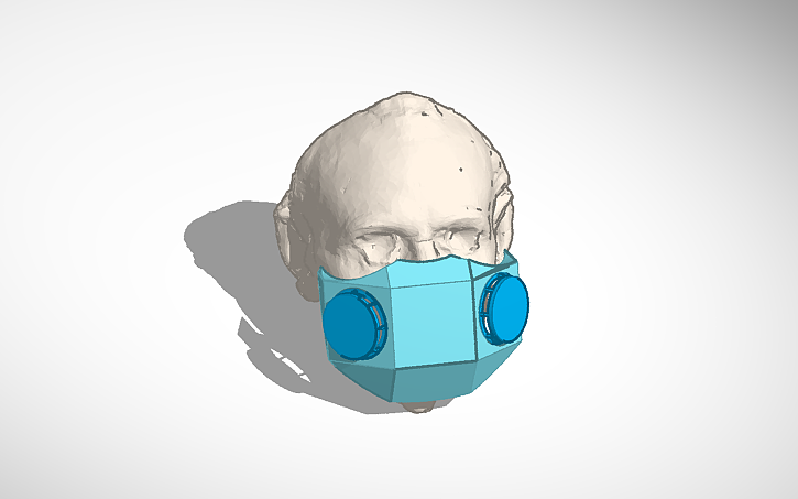 3D design Face mask - Tinkercad
