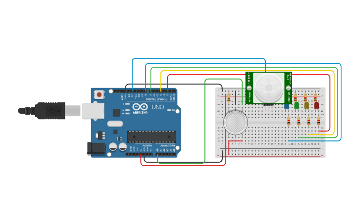 Circuit design Mechatronics - Lab 2 - Q3 | Tinkercad