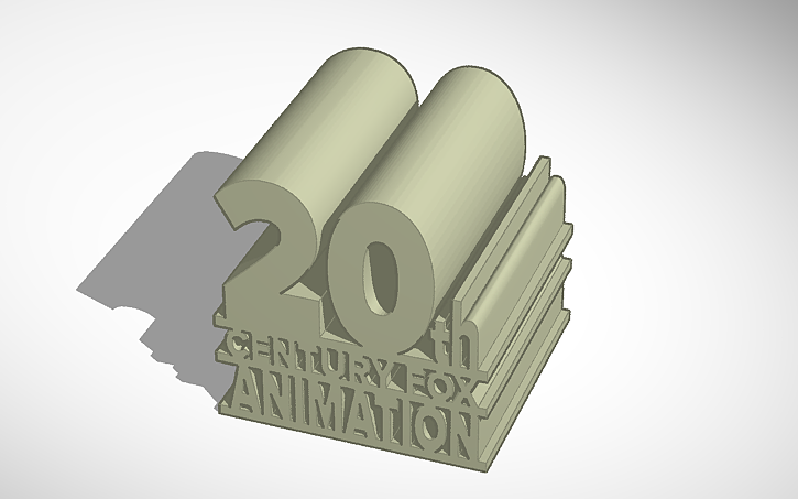 3D design 20th Century Fox Animation - Tinkercad