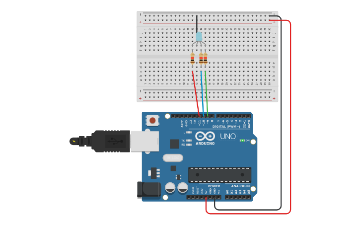 Circuit Design Rgb Led Arduino Tinkercad