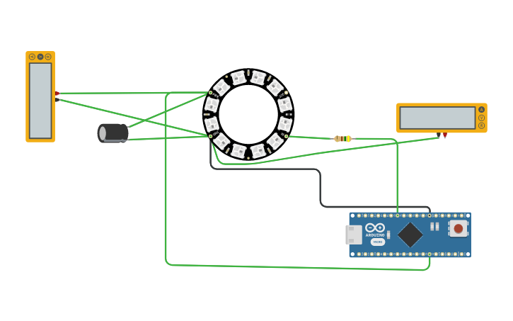 Circuit design neopixel | Tinkercad