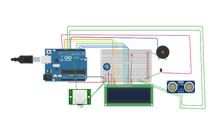 Circuit design ADVANCED SECURITY SYSTEM. - Tinkercad