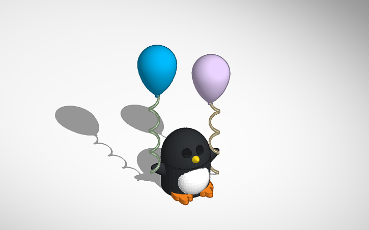 3D design Penguin Party - Tinkercad