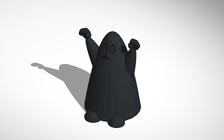 3D design ghost - Tinkercad