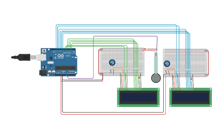 Circuit design Aula 3 - acelerometro | Tinkercad