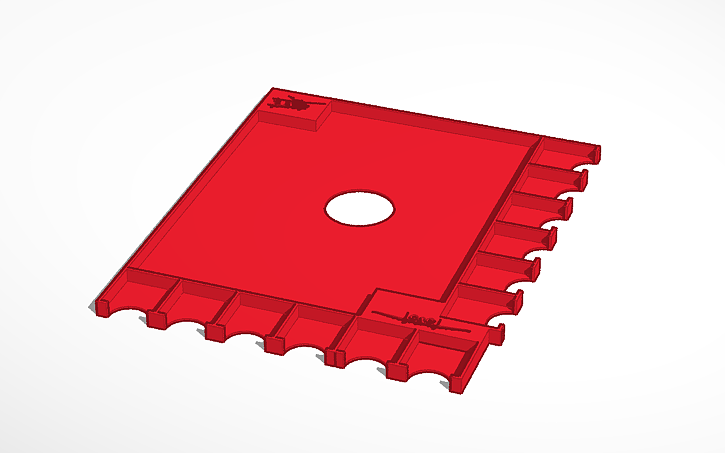 3D design Air Leader compatible Wargame Tray - for Ultra Pro Sleeves ...