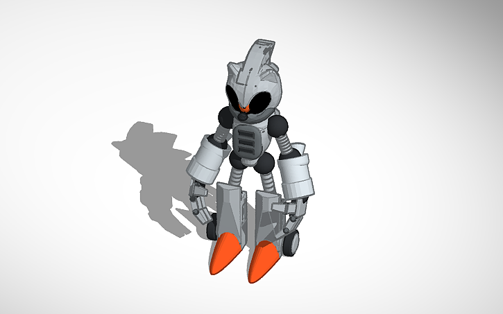 3D design Silver (Mecha) Sonic / Robo sonic - Tinkercad