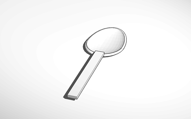 3D design Spoon - Tinkercad
