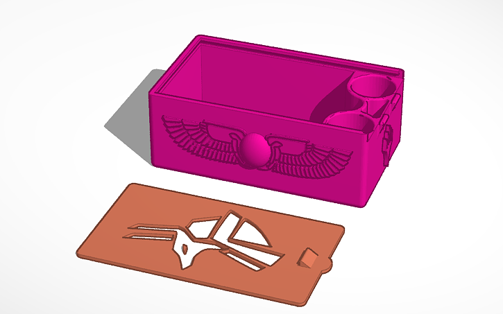3D design Egypt Deck Box - Tinkercad