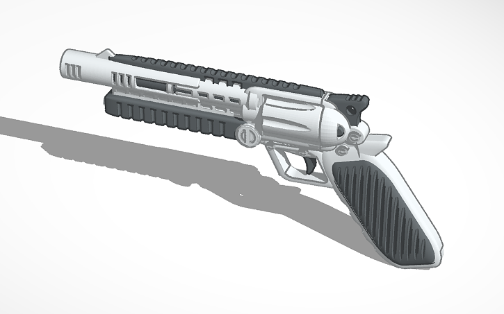 3D design Sci-fi Revolver Mrk2 - Tinkercad