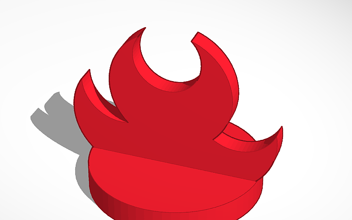 3D design Fire Marker/Token - Tinkercad