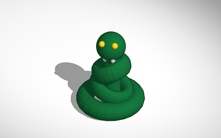 3D design SNAKE - Tinkercad
