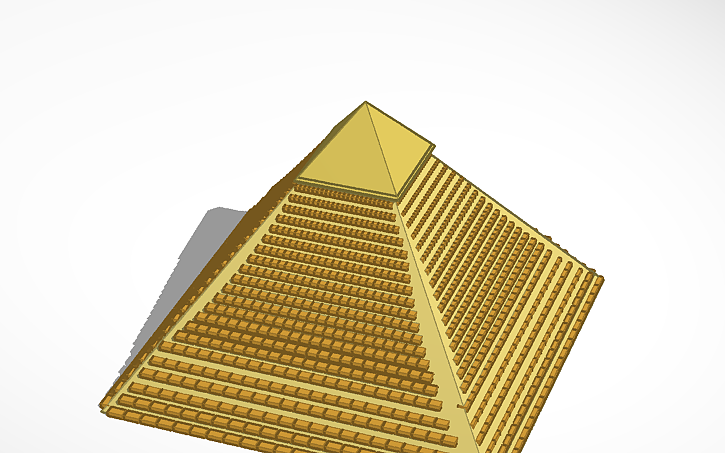 3D design giza pyramid - Tinkercad