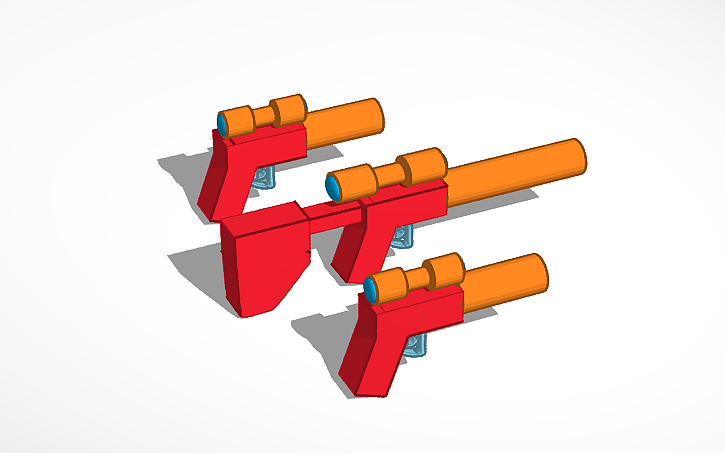 3D design Nerf Gun - Tinkercad