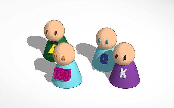 3D design People MIni Models - Tinkercad