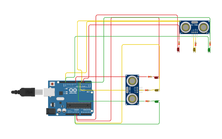 Circuit Design Traffic Light System V 2 Tinkercad