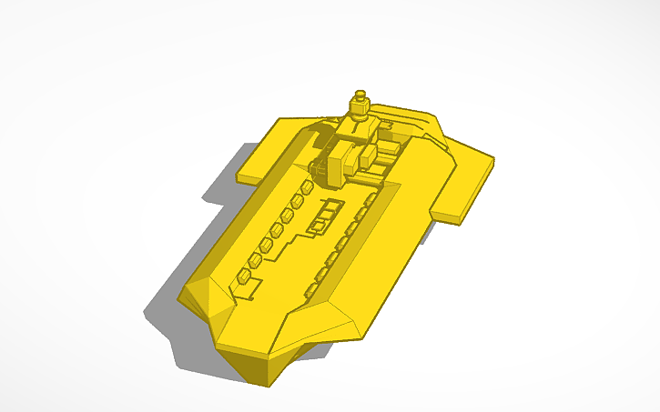 3D design Vogon Constructor fleet (BBC, 1981) - Tinkercad