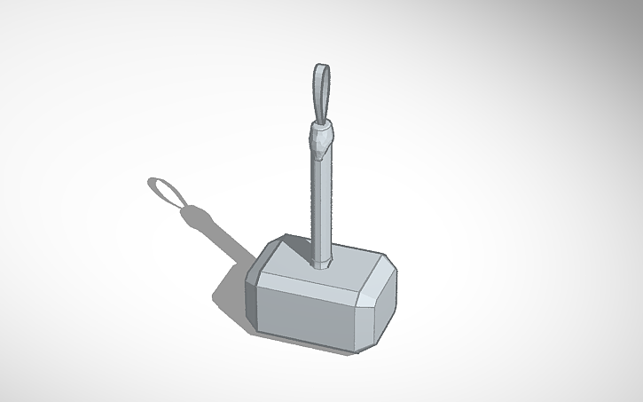 3D design hammer - Tinkercad