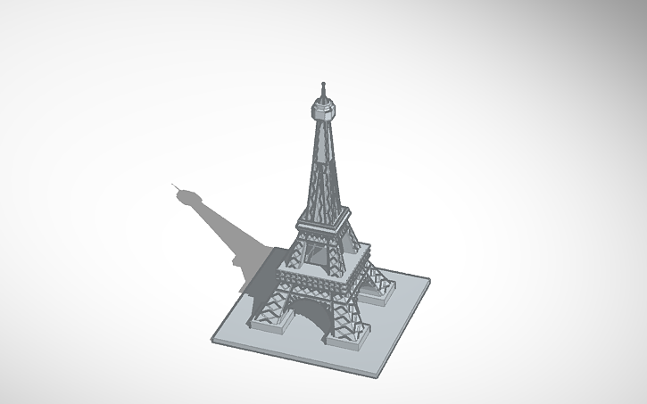 3D design tower - Tinkercad