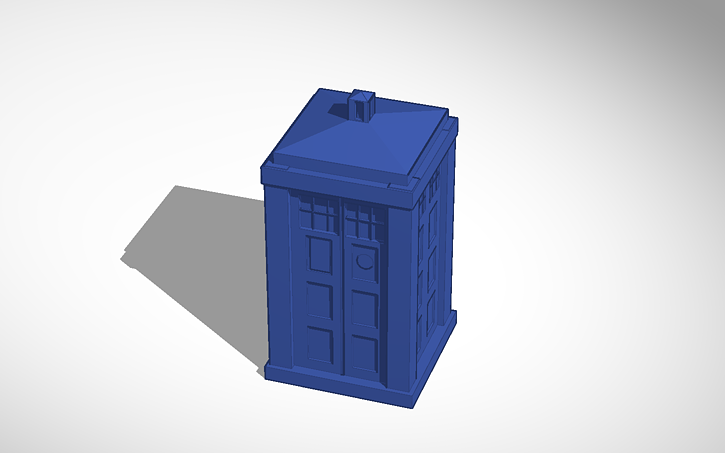 3D design TARDIS Model - Tinkercad