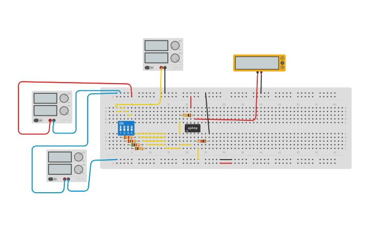 Circuit design Conversor analógico digital - Tinkercad