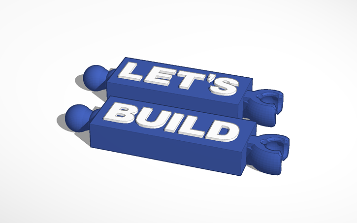 3D design Word Blocks - Tinkercad
