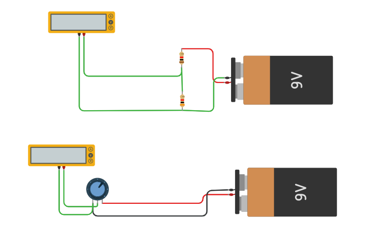 Circuit design Voltage Divider | Tinkercad Circuit design Voltage Divider | Tinkercad