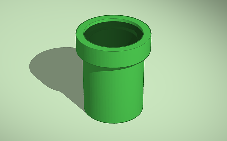 3D design warp pipe - Tinkercad