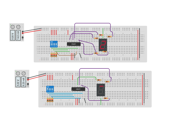 Circuit design ejercicio 5 : C - Tinkercad