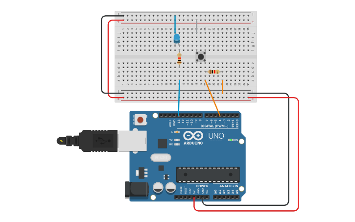 Circuit design TI Arduino Ejercicio 4 | Tinkercad