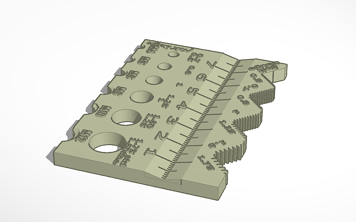 3D design Bolt Gauge mm | Tinkercad