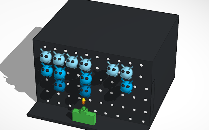 3D design Space Invaders - Tinkercad