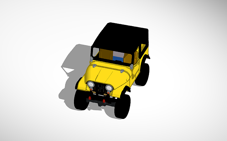 3D design Jeep CJ7 - Tinkercad