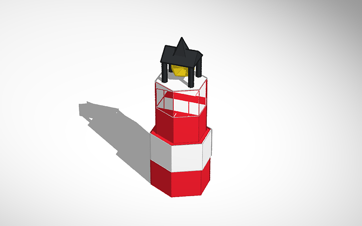 3D design lighthouse - Tinkercad