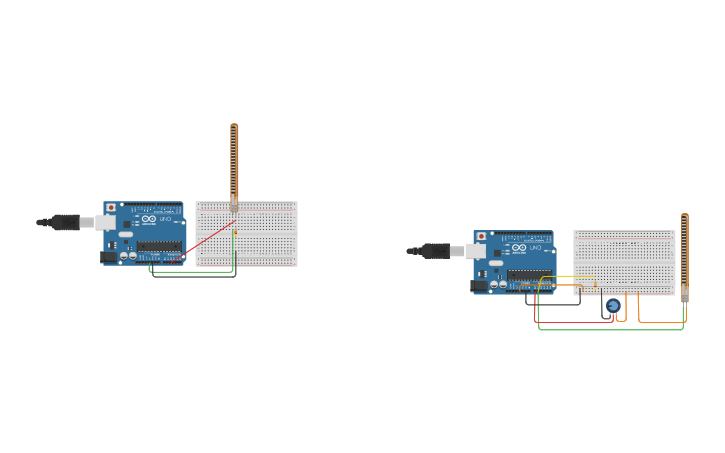 Circuit Design Simulation Flex Sensor Using Arduino Uno Tinkercad 