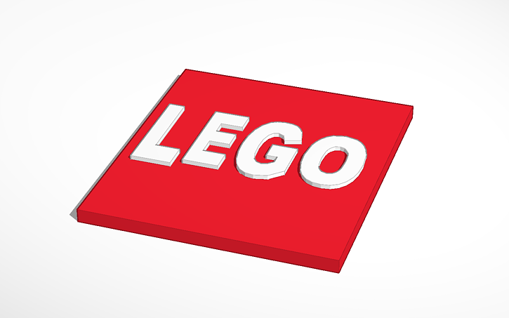 3D design Lego Logo | Tinkercad