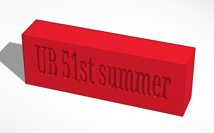 3D design jeffrey.baker ub unique UB17 | Tinkercad