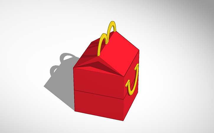 3D design McDonalds Bag - Tinkercad