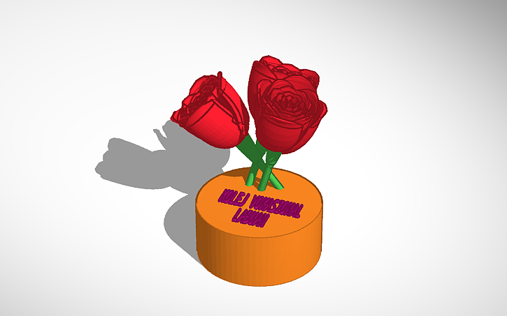 3D design ROSE - Tinkercad