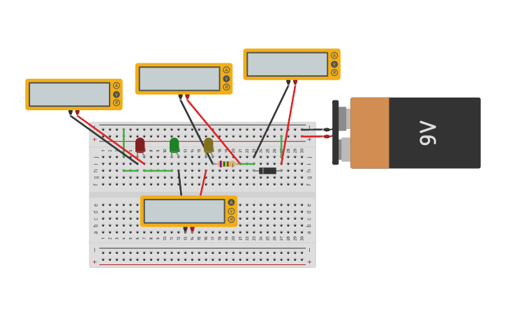 Circuit design Diodes in Series | Tinkercad