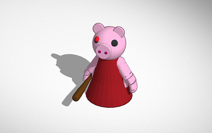 3D design piggy ragdoll - Tinkercad