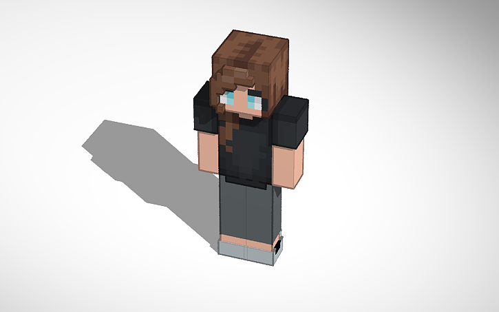 3D design Minecraft Girl Skin 2 - Tinkercad