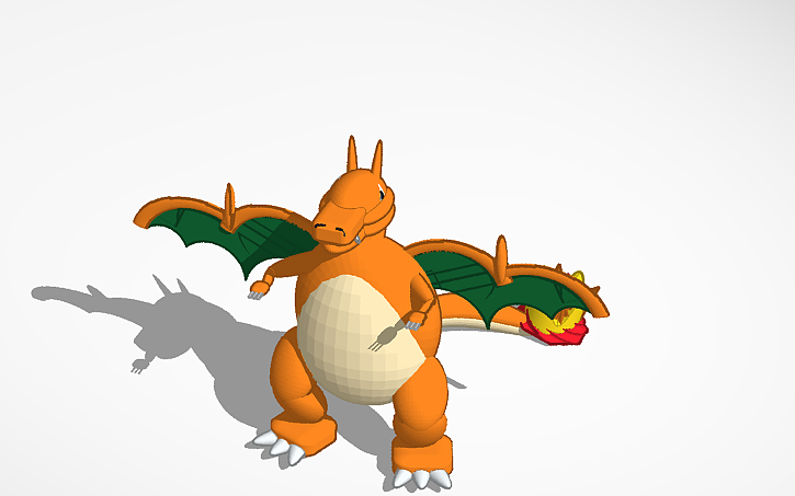 3D design Charizard - Tinkercad