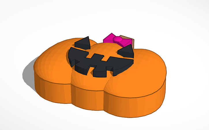 3D design pumpkin - Tinkercad