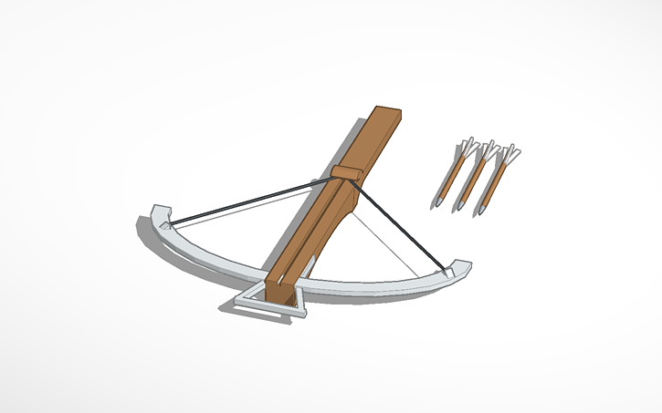 3D design Crossbow - Tinkercad