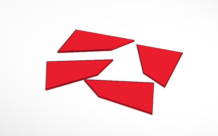3D design Model Rocket Fin set | Tinkercad
