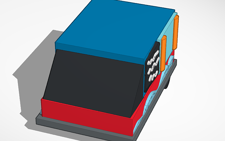 3D design Food truck - Tinkercad