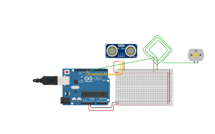 Circuit Design Copy Of Ultrasonic Distance Sensor Led Bar Graph Tinkercad