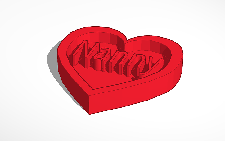 3D design Nanny Heart - Tinkercad