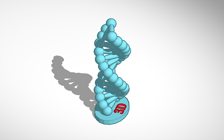 3D design 3D модель молекулы ДНК | Tinkercad